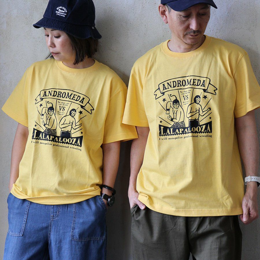 【アウトレット】 【B品】 tシャツ 半袖 ティーシャツ Tee プリントtシャツ クルーネック 『タイトルマッチ マスクマン 前後 プリント ...