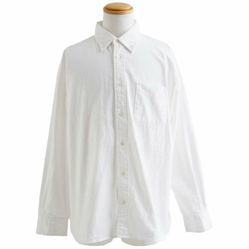 シャツ 長袖 メンズ レディース ボタンダウン 綿100 コットン 日本製